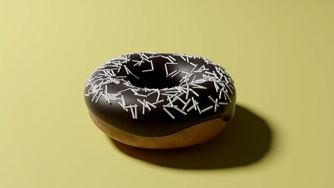 Donut Low Poly 3d model