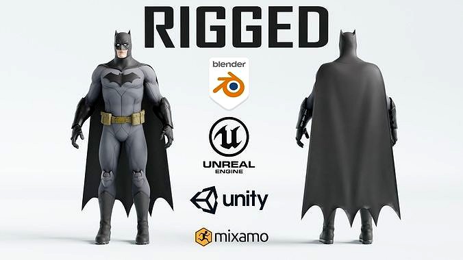 Batman RIGGED 3d model