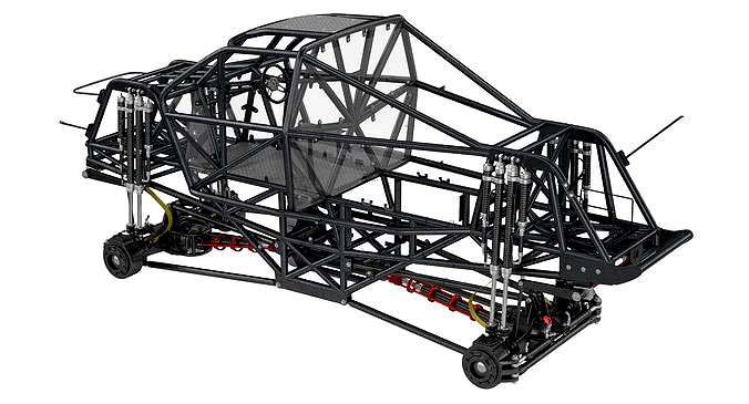 Monster Truck Bigfoot Frame and Chasis 3d model
