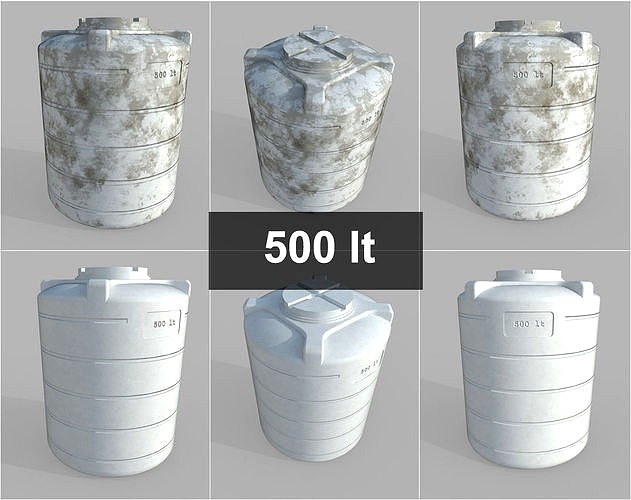 Water Tank 500 liters 3d model