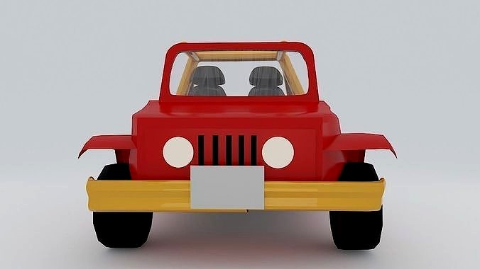 Cartoon Car 3d model