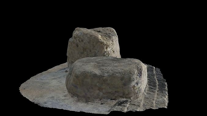 Unique Shape Stone 3d model