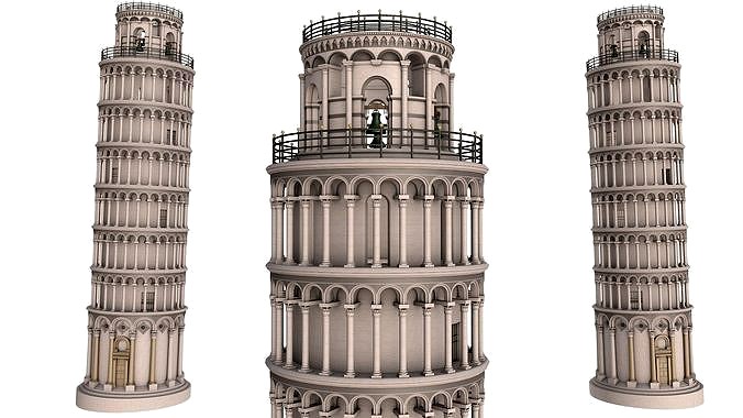 Leaning Tower of Pisa 3d model