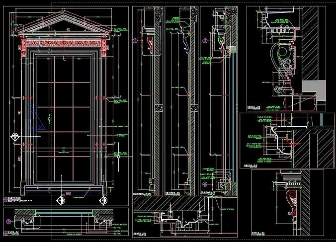 GRC cladding fixation details 3d model