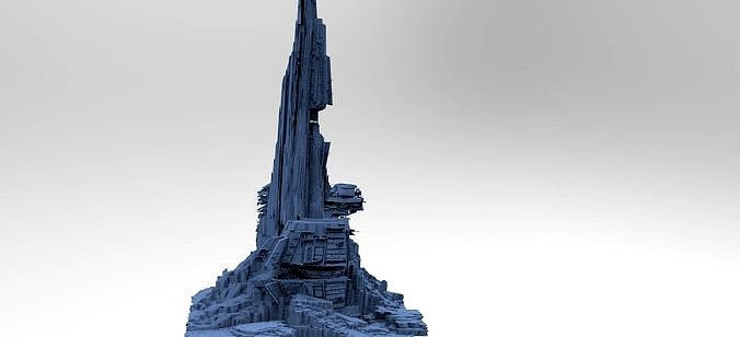 Gangster Base in mountain 3d model