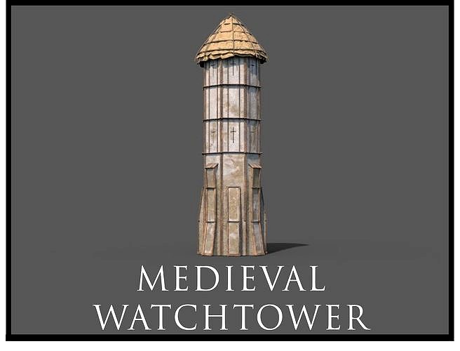 Medieval Watchtower 04 3d model