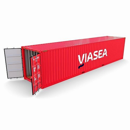 40ft Shipping Container Viasea 3d model