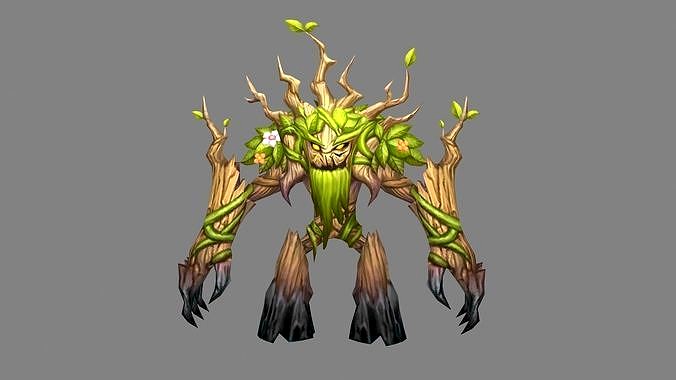Old dryad - Tree monster 3d model