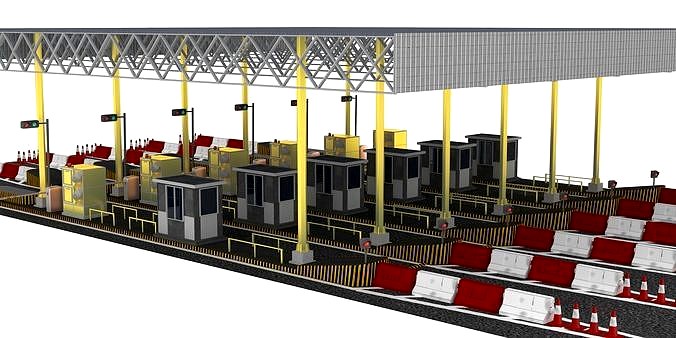 Toll Plaza Station model 3d
