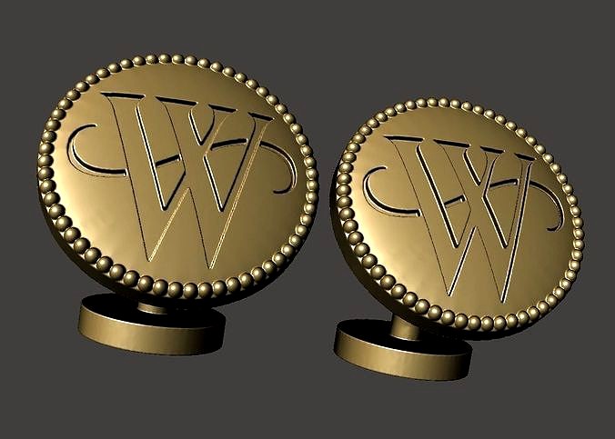 The Batman 2022 Wayne Family Cufflinks 3d model