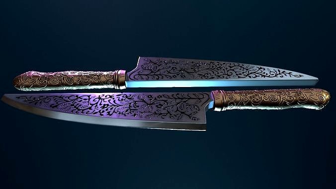 Alice in wonderland knife 3d model