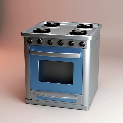 Simple stove 3d model