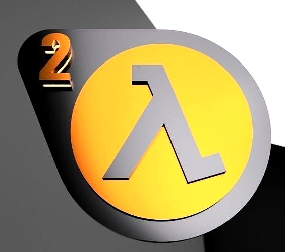 Half life 2 logo 3d model