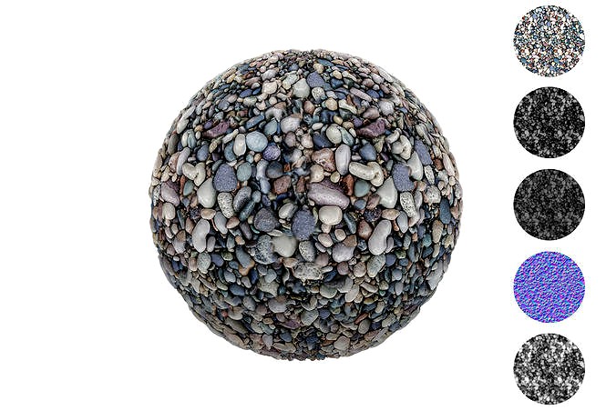 Colorful Pebble 3d model
