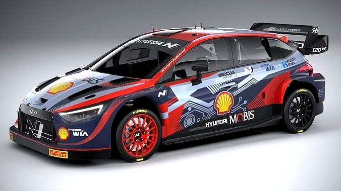 Hyundai i20 N WRC Rally1 2022 3d model