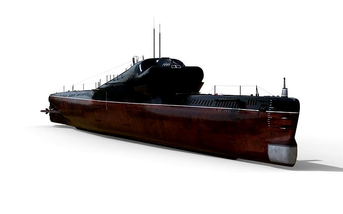 Project 665 Whiskey Long Bin submarine 3d model