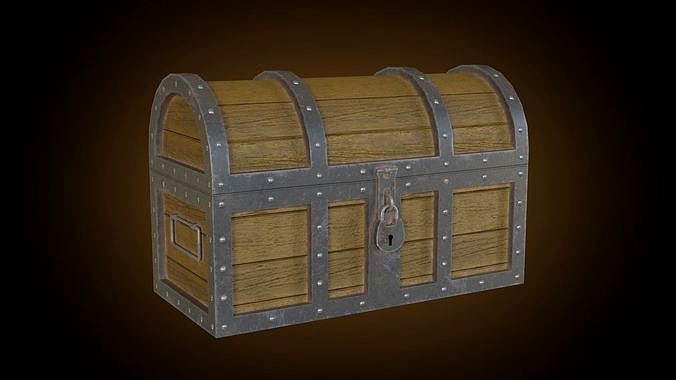 Chest PBR Low-poly Game ready 3d model