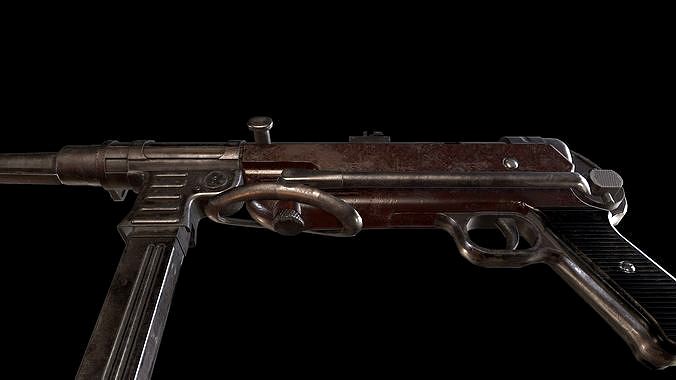 MP-40 WW2 submachine gun 3d model