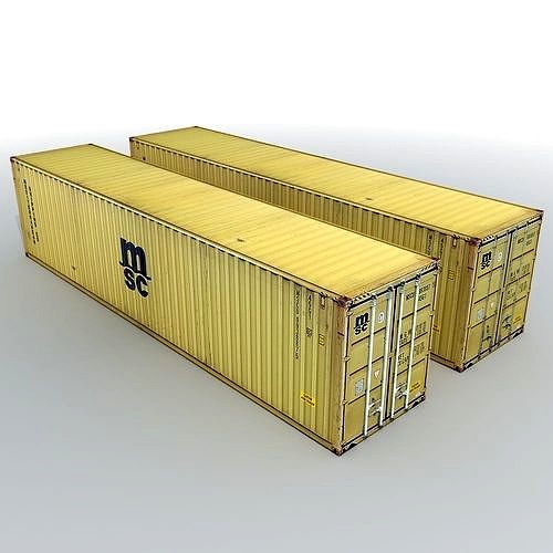 40ft Cargo Shipping Container 3d model