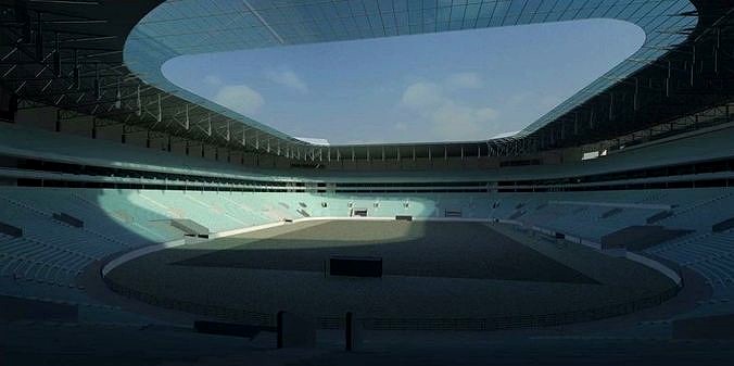 sports stadium compelete revit project 02 3d model