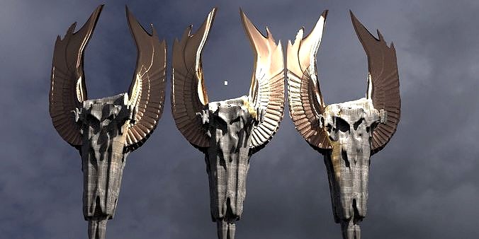 Floating Angel monolith 4 3d model