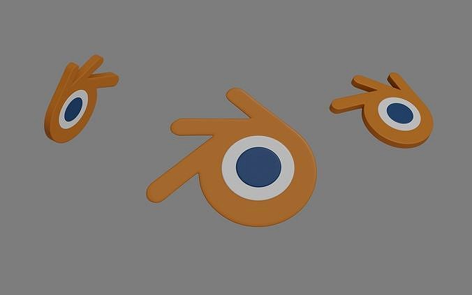 Blender Logo 3d model