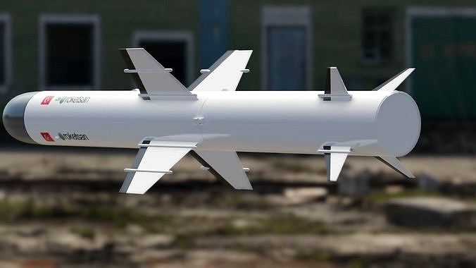 Atmaca Anti Ship Missile Surface to Surface 3d model