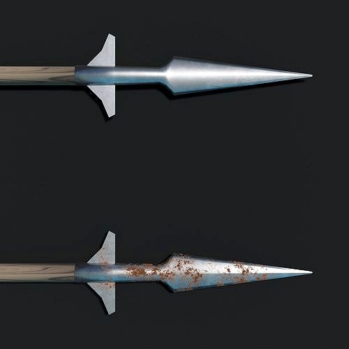 Medieval Winged Spear 3d model