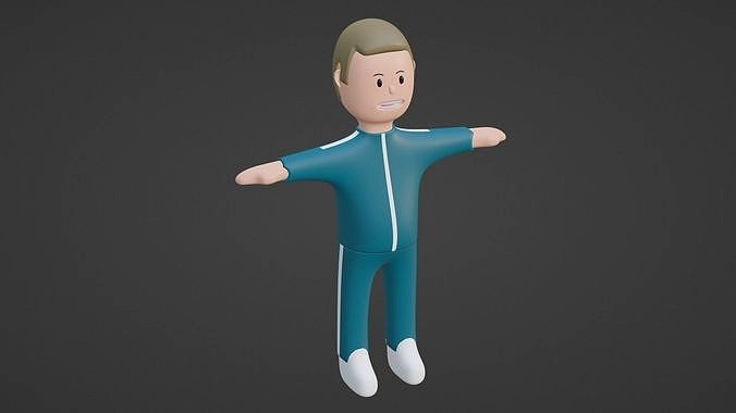 Squid Game Character - Khaki 3d model