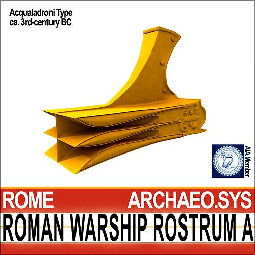 Roman Warship Naval Ram A 3d model