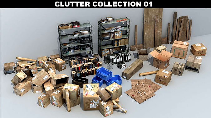 Clutter Collection 01 3d model