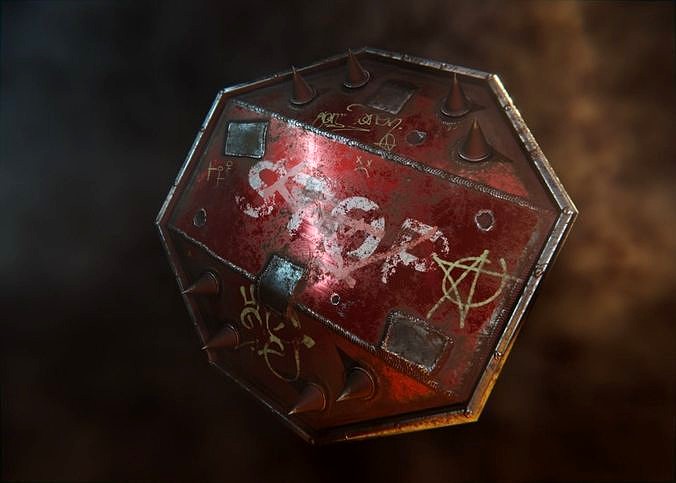 Stop Sign Shield 3d model