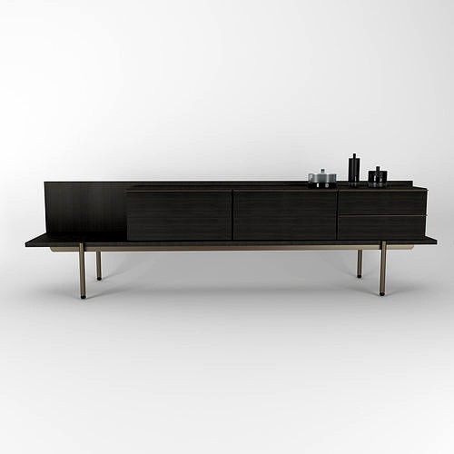 Minotti SUPERQUADRA Dining Sideboard 3d model