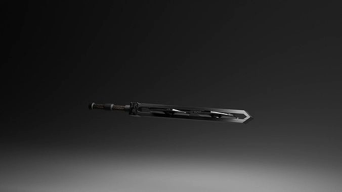 zombie apocalypse style sword 3d model