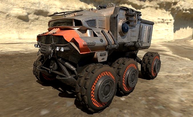 Sci Fi Heavy Truck 3d model