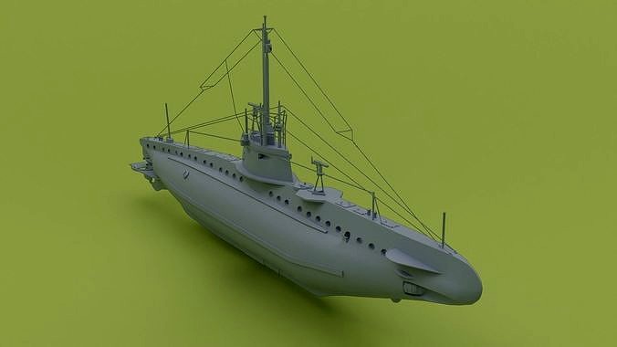 SM UB 16 U-boat 3d model