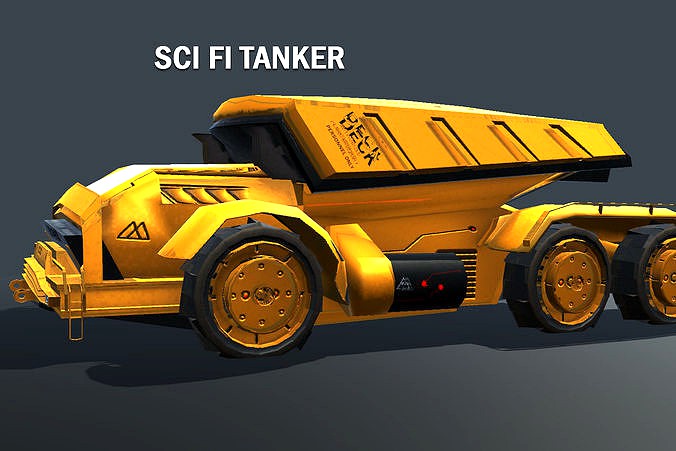 Sci Fi Tanker 3d model