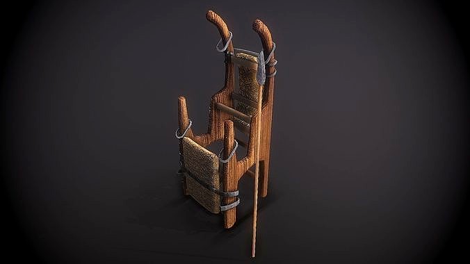 stretcher viking medieval 3d model