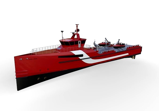 Concept Fast Crew Boat 3d model