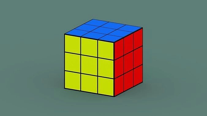 Voxel Rubic Cube 3d model
