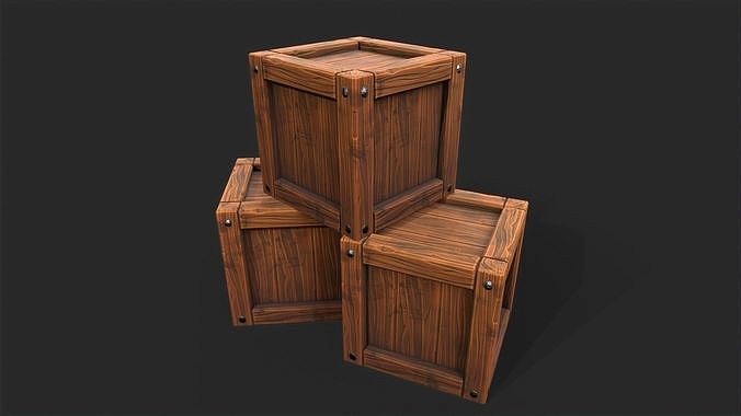 Stylized Crate 3d model