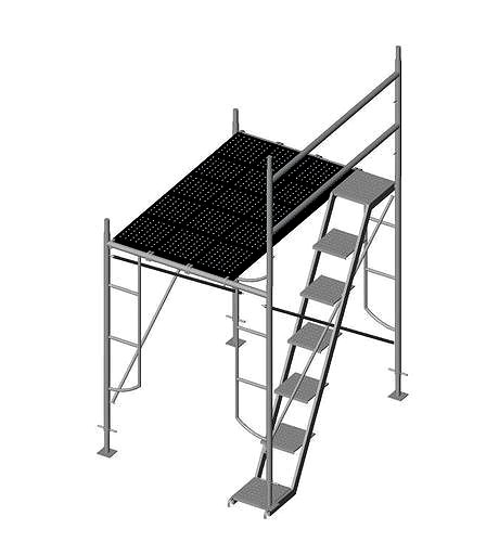 MS-03-SCAFFOLD-REVIT FAMILY 3D MODEL