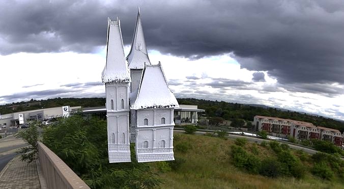 Medieval high fantasy towers 3D model