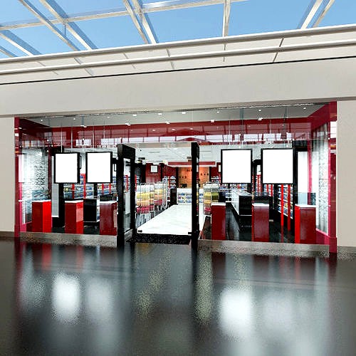 Complete Retail Scene 3d model