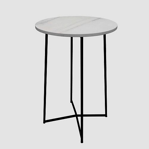 Table marble PBR low-poly 3d model