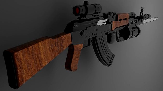 AK-47 Assault Rifle 3D model