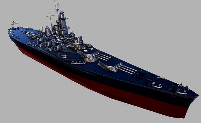 Alabama 1944 BattleShip 3d model