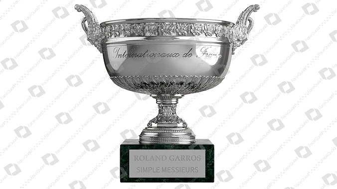 Roland Garros Trophy Musketeers Cup 3d model