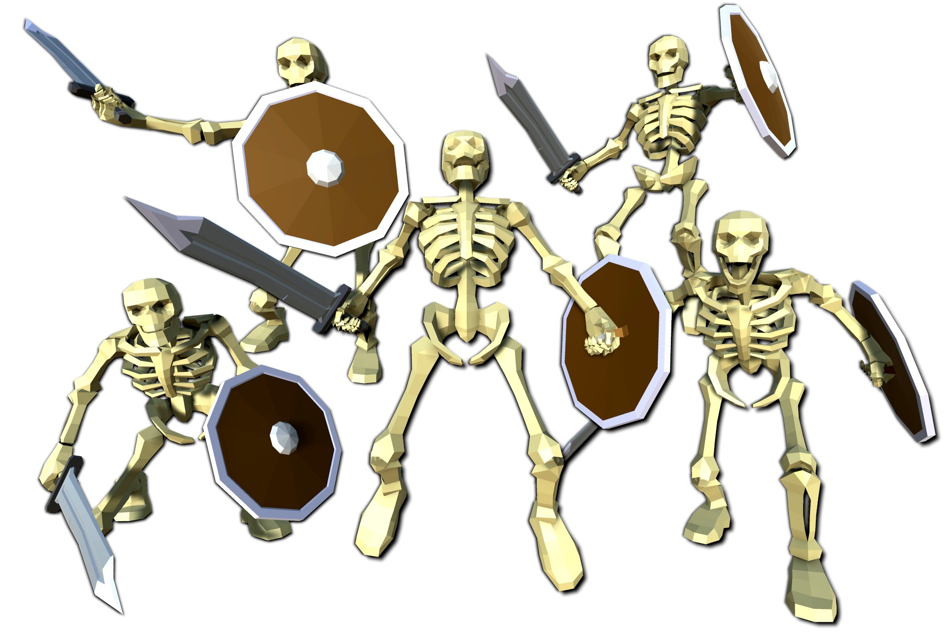 Skeleton Animations 3d model