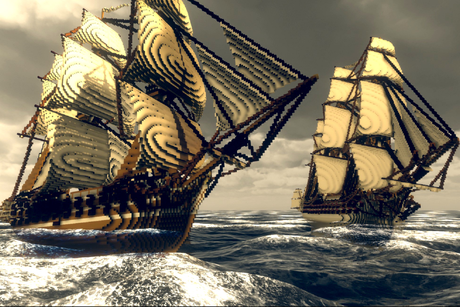 3D Voxel Models Collection - Ships